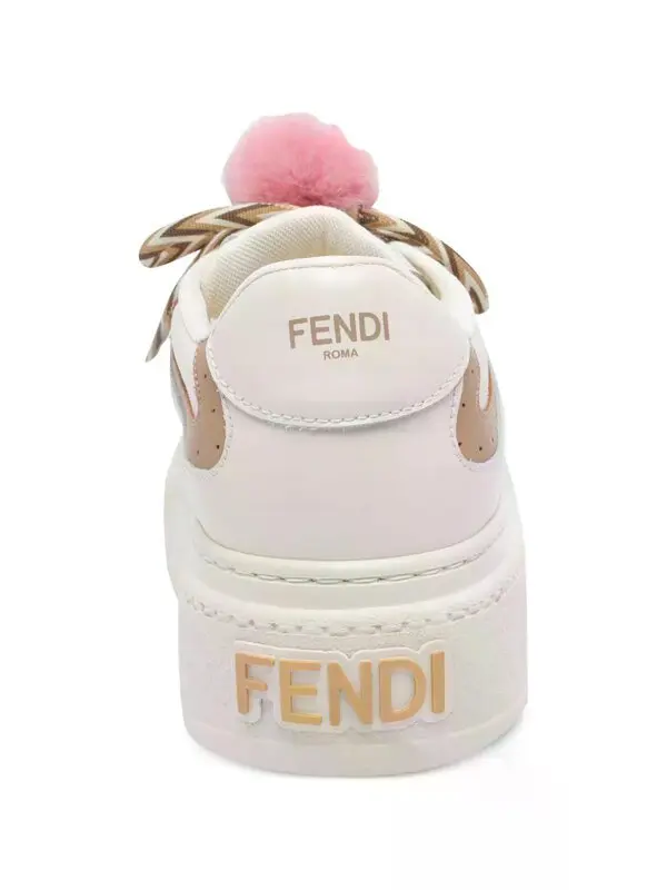 Fendi Leather Platform Sneakers